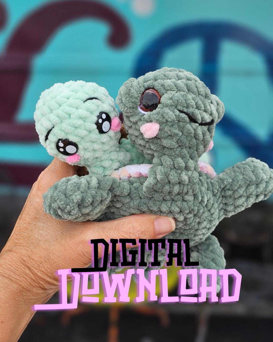 No Sew Crochet Pattern Sea Turtle Heart Shaped Shell - Etsy