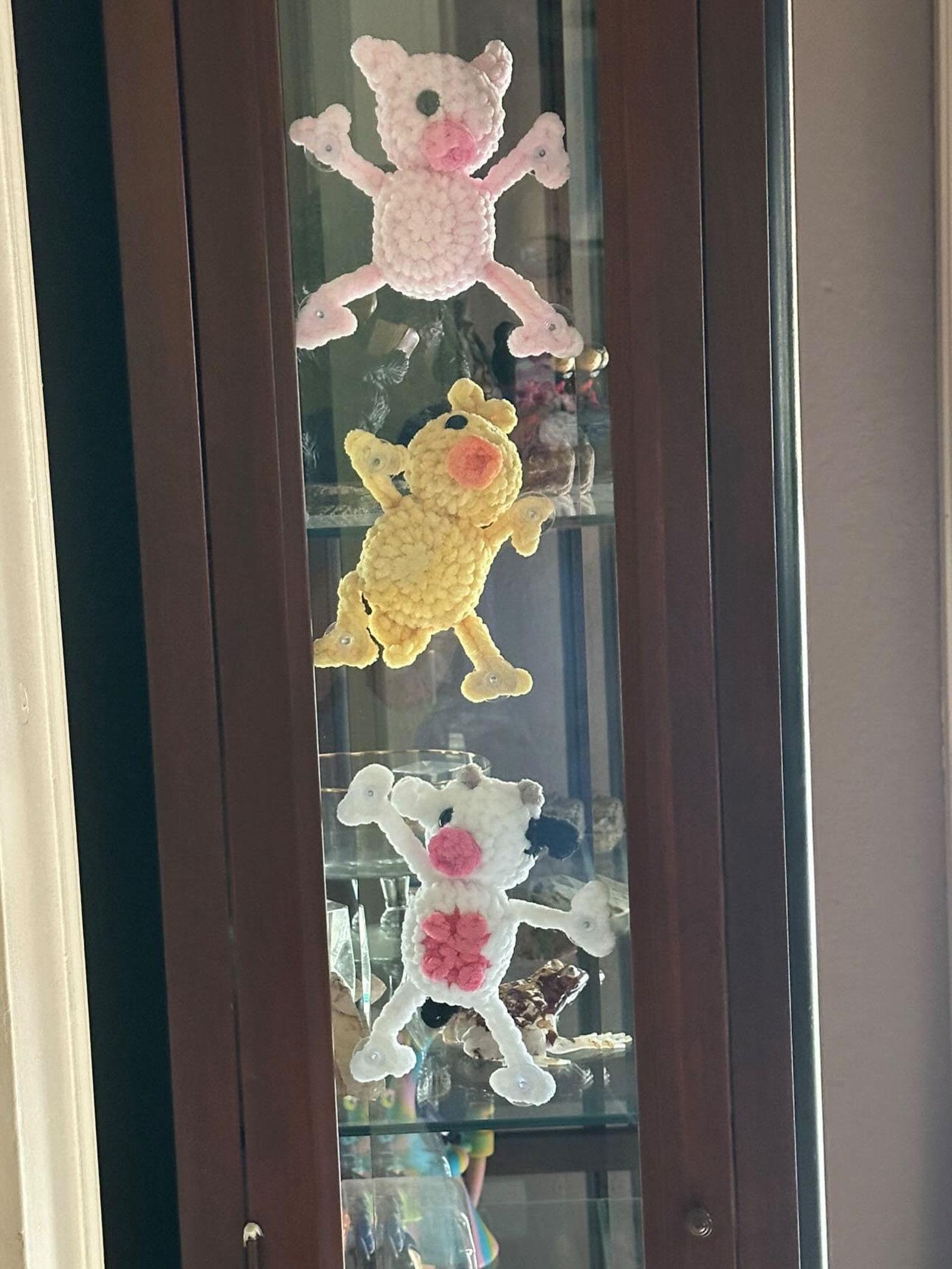 Window Cling Cow, Pig, and Chick - Etsy