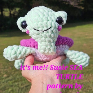 No Sew Crochet Pattern Sea Turtle Heart Shaped Shell - Etsy