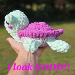 No Sew Crochet Pattern Sea Turtle Heart Shaped Shell - Etsy