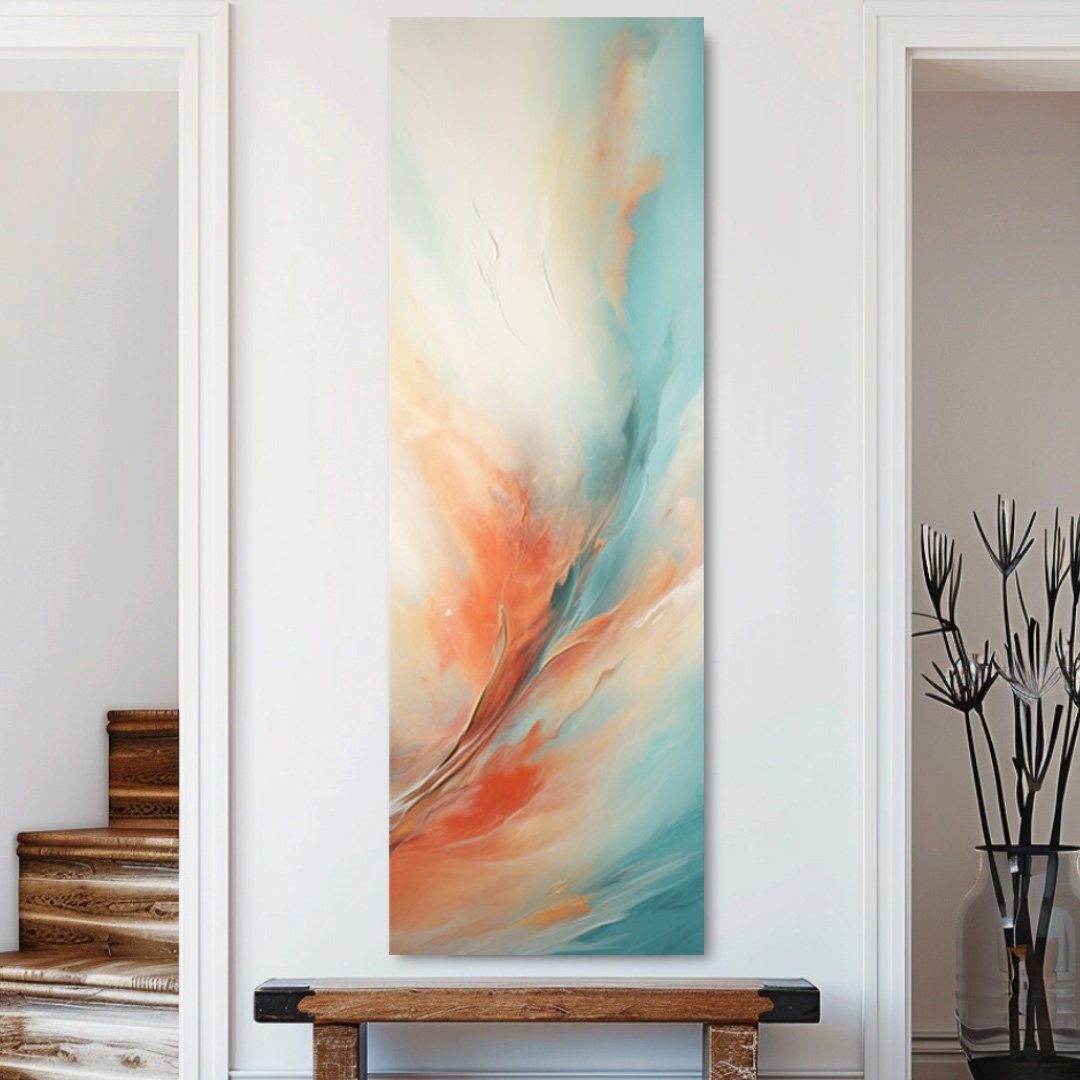 Long Narrow Wall Art, Tall and Thin Canvas Wall Art, Modern Wall Art ...