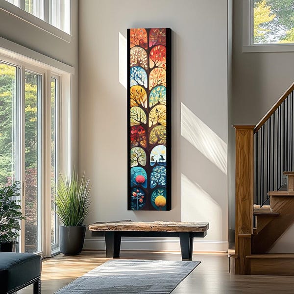 Long Wall Vertical Wall Art - Etsy