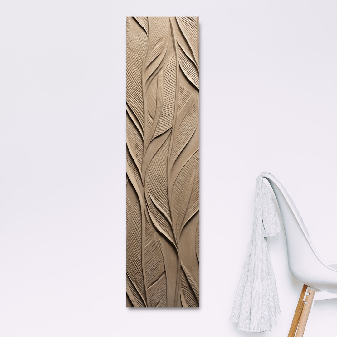 Long Narrow Wall Art, Tall Narrow Wall Art, Vertical Wall Art, Long ...