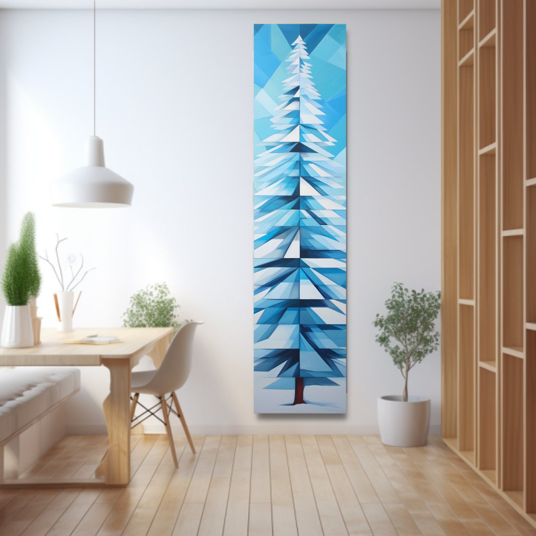 Art mural long et étroit, art mural toile grande et fine, art mural ...