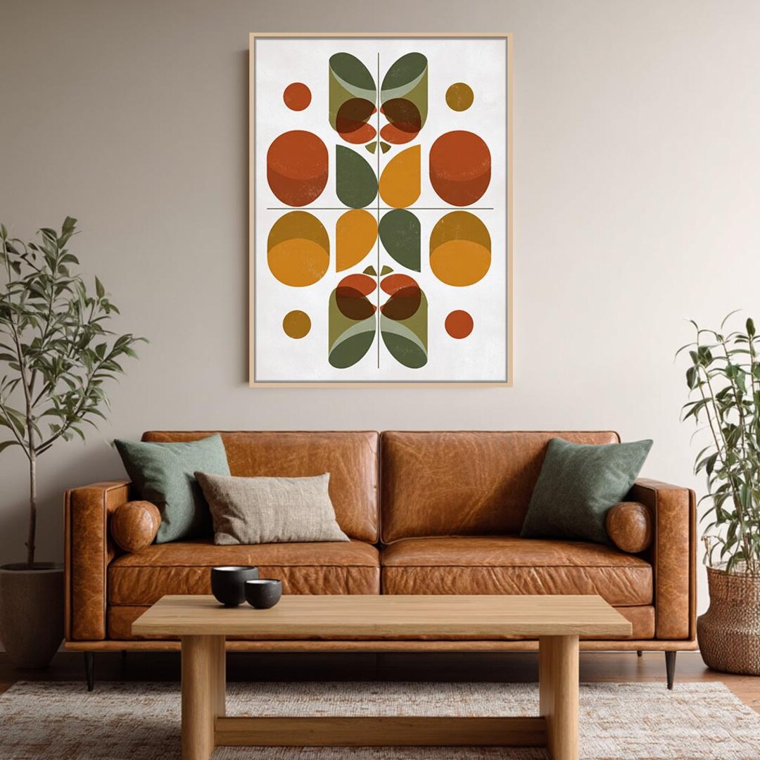 Retro Mid Century Modern Wall Art, Vintage MCM Poster Print, Atomic Age ...