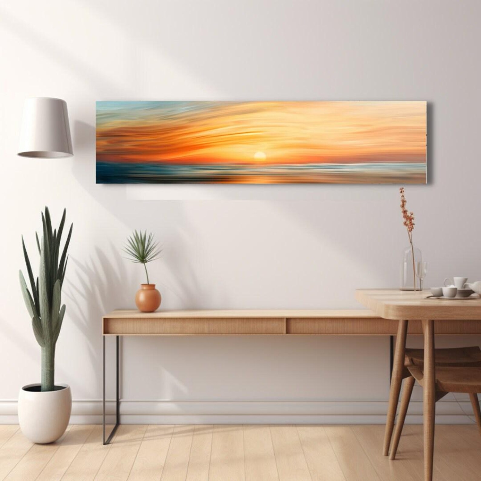 Long Horizontal Wall Art, Narrow Horizontal Wall Art, Long Narrow Wall ...