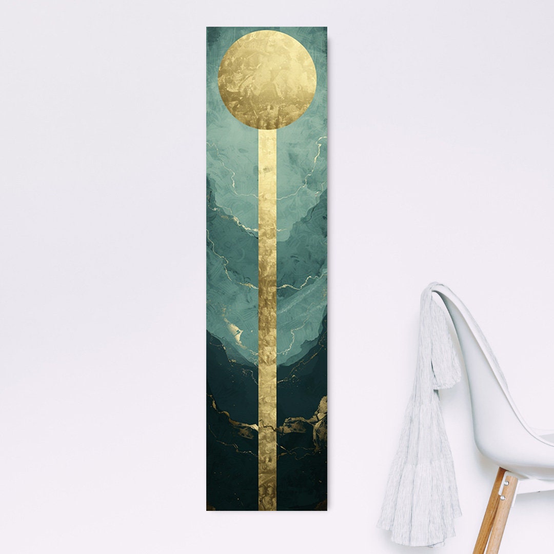 Long Narrow Wall Art, Tall Narrow Wall Art, Vertical Wall Art, Long ...