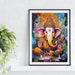 Lord Ganesha Wall Art Hindu God Lord Ganesha Print Ganesha - Etsy