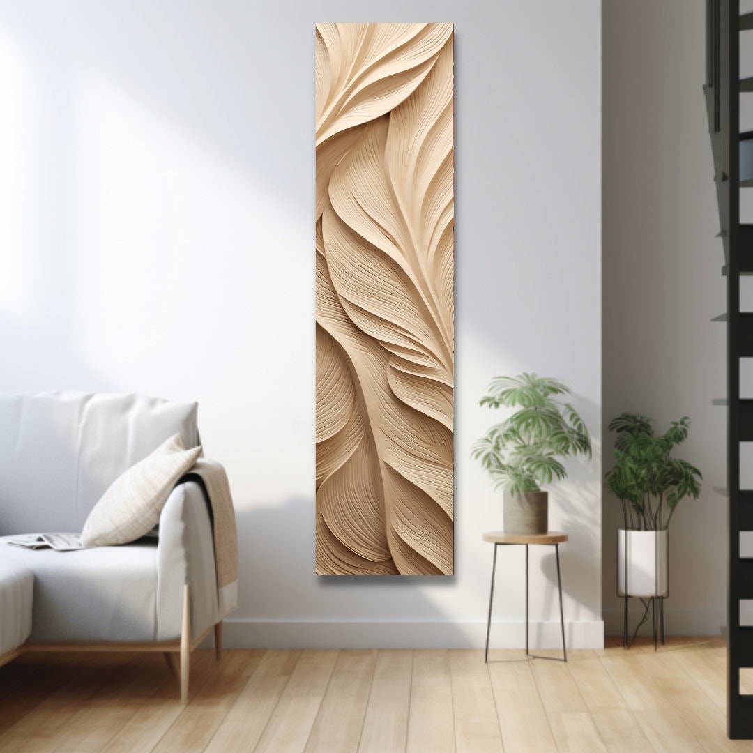 Long Narrow Wall Art, Tall Narrow Wall Art, Vertical Wall Art, Long ...