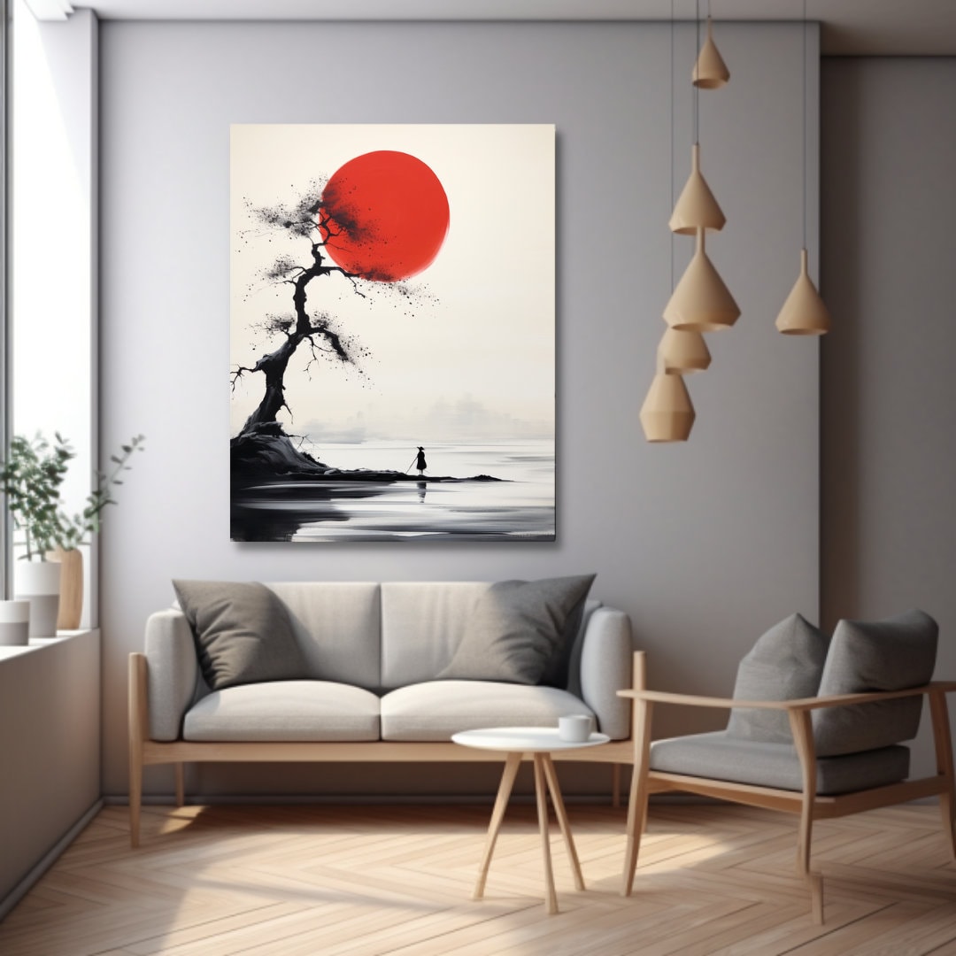 Japandi Wall Art , Japandi Canvas Art, Japandi Painting, Japanese Wall ...