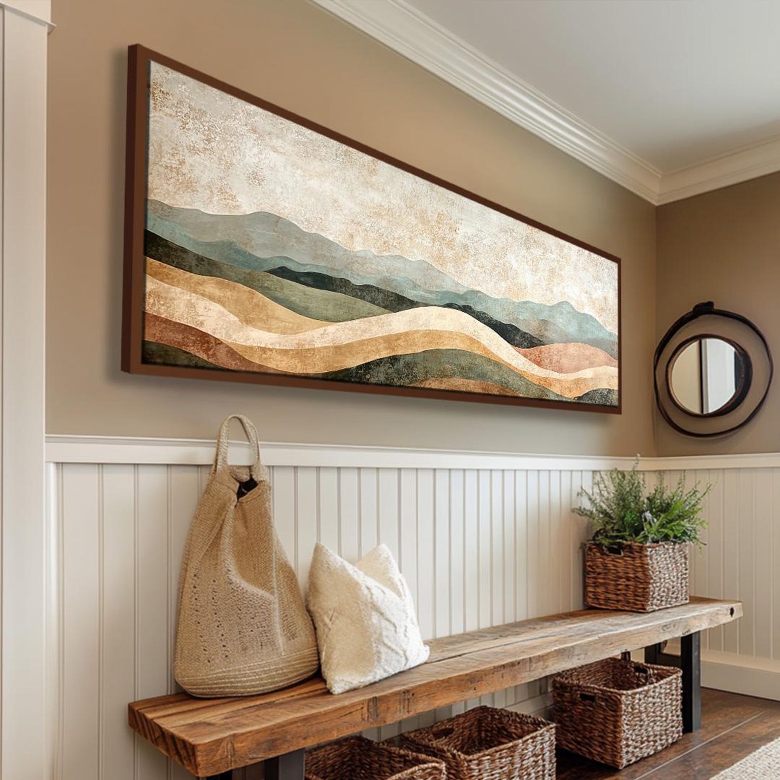 Long Narrow Horizontal Wall Decor