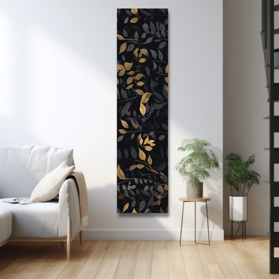 Long Narrow Wall Art, Tall Narrow Wall Art, Vertical Wall Art, Long ...
