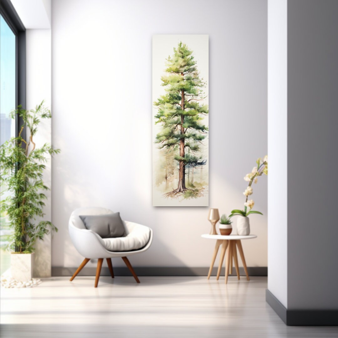 Long Narrow Wall Art, Tall and Thin Canvas Wall Art, Modern Wall Art ...