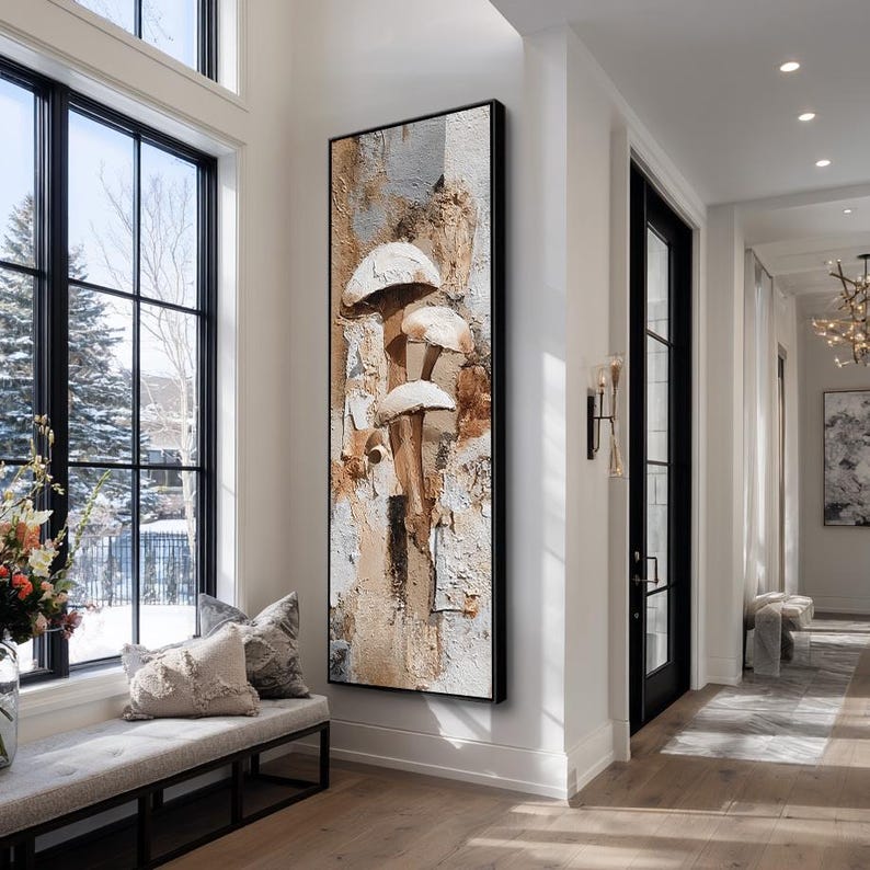Modern Abstract Art, Minimalist Beige Print With Neutral Colors ...