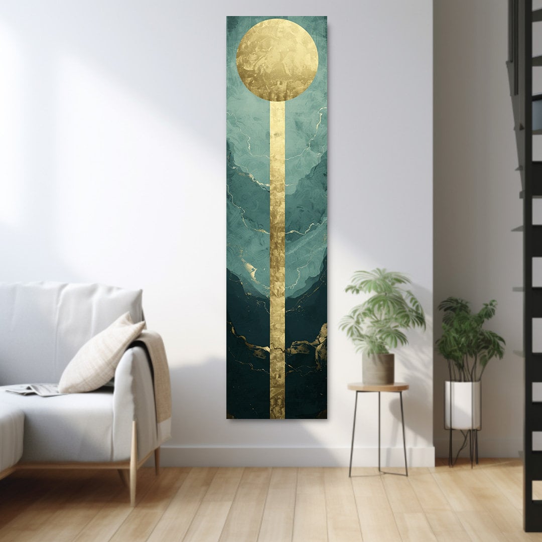 Long Narrow Wall Art, Tall Narrow Wall Art, Vertical Wall Art, Long ...