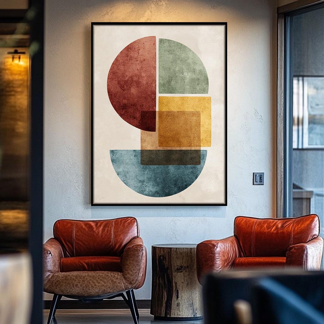 Retro Mid Century Modern Wall Art, Vintage MCM Poster Print, Atomic Age ...