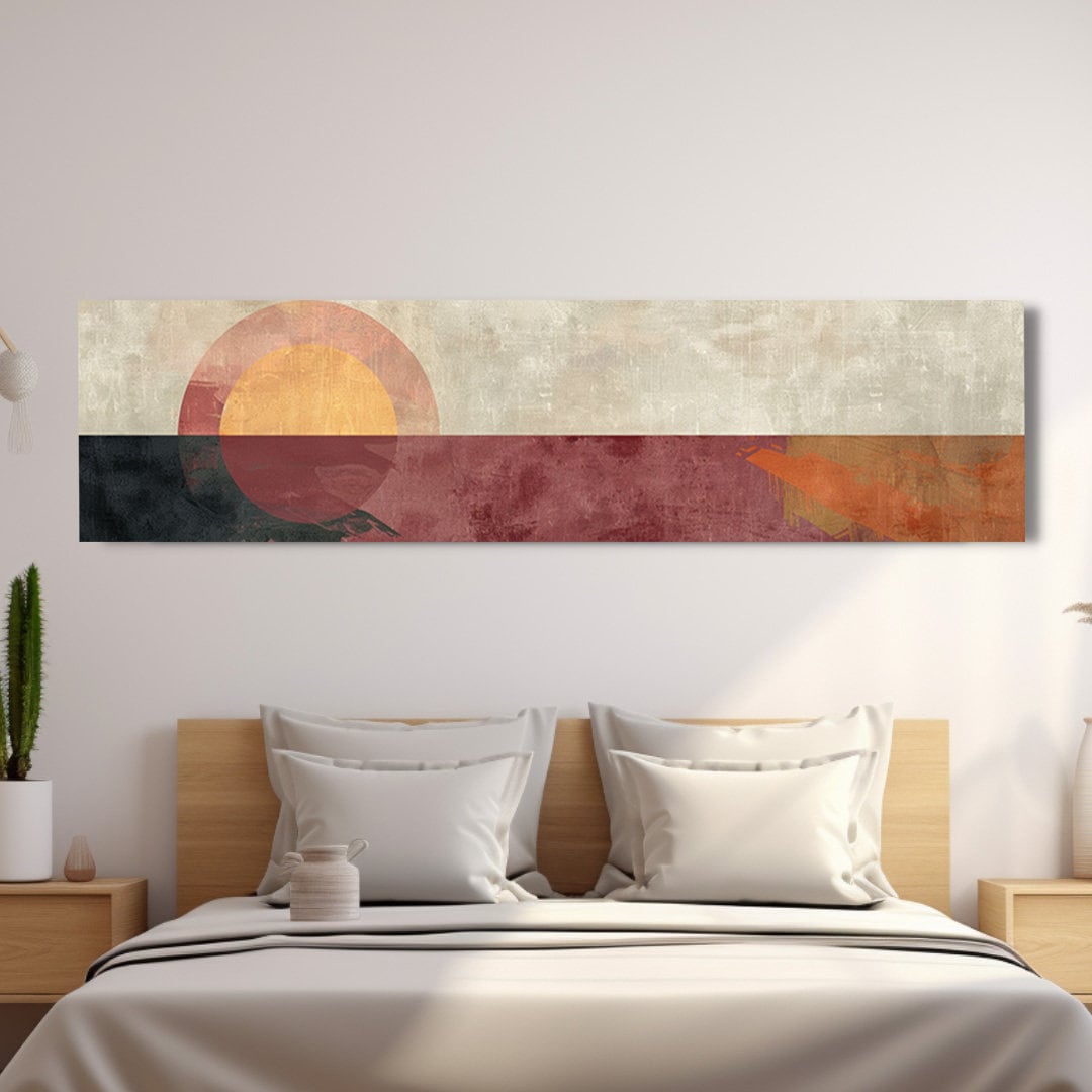 Long Horizontal Wall Art, Narrow Horizontal Wall Art, Long Narrow Wall ...