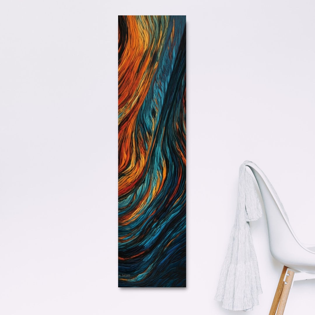 Long Narrow Wall Art, Tall Narrow Wall Art, Vertical Wall Art, Long ...