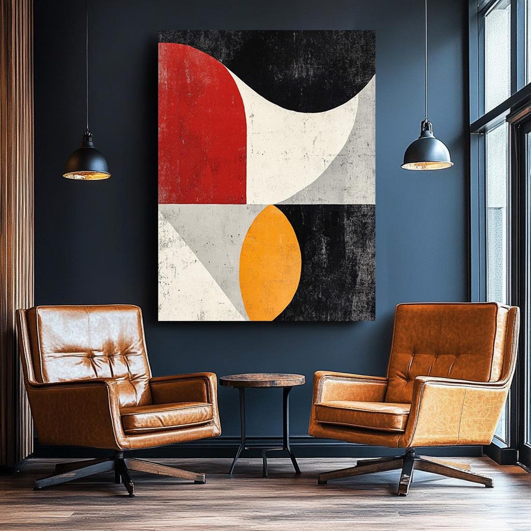 Retro Mid Century Modern Wall Art, Vintage MCM Poster Print, Atomic Age ...