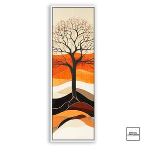 Tree Wall Art, Abstract Tree Painting, Modern Tree Decor for Living ...