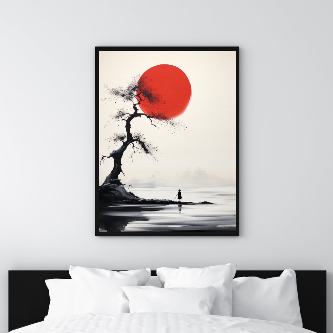 Japandi Wall Art , Japandi Canvas Art, Japandi Painting, Japanese Wall ...