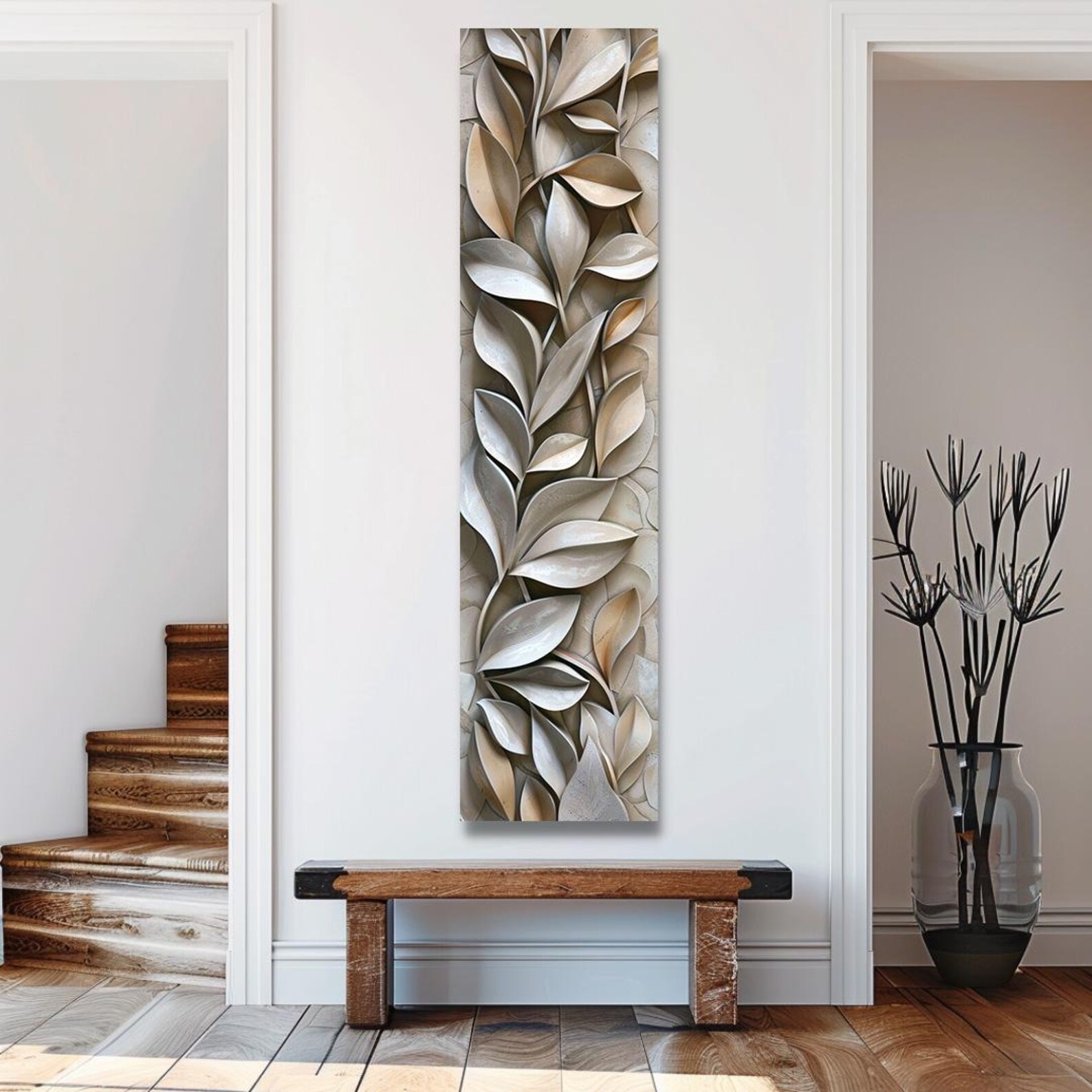Long Narrow Wall Art, Tall and Thin Canvas Wall Art, Modern Wall Art ...