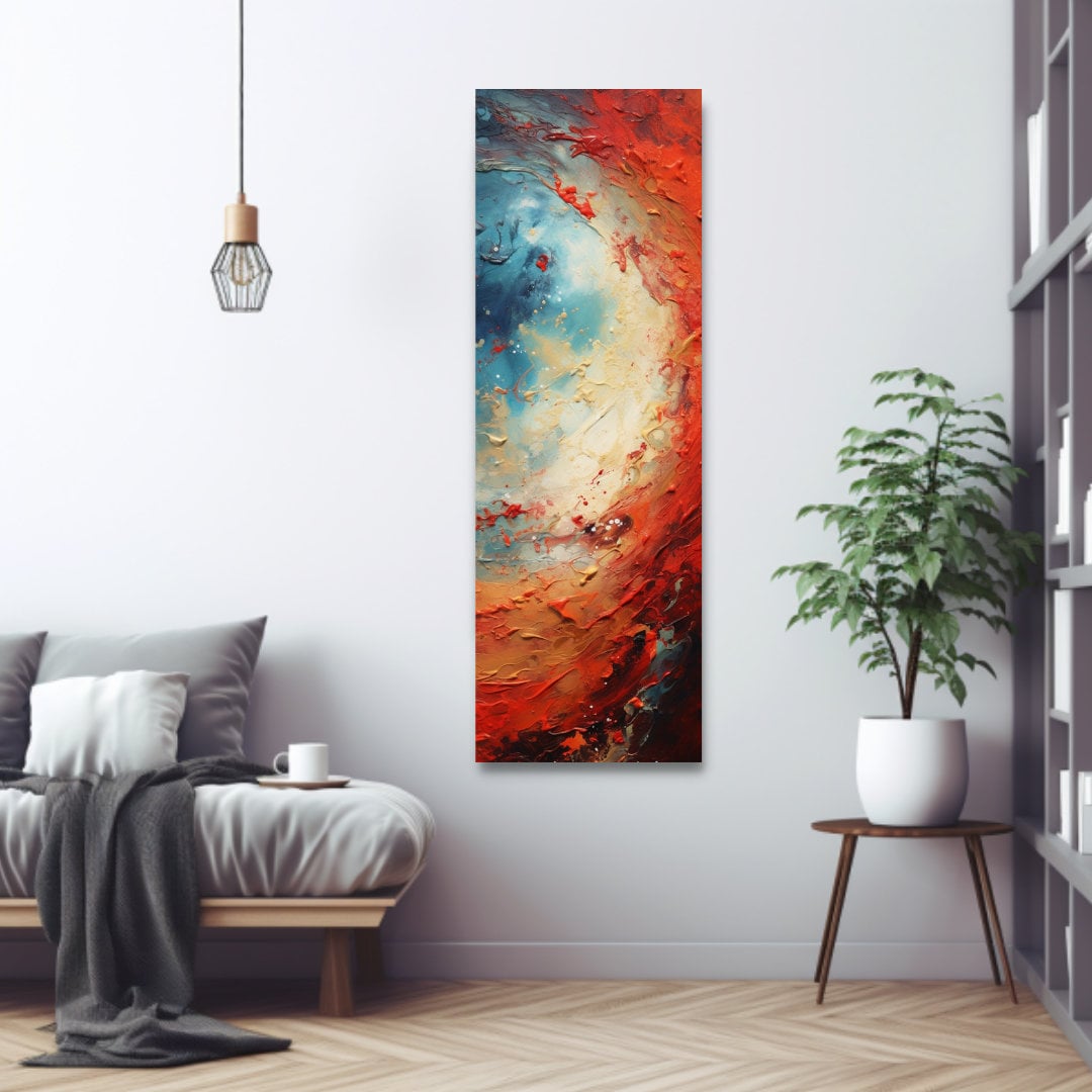 Long Narrow Wall Art, Tall and Thin Canvas Wall Art, Modern Wall Art ...
