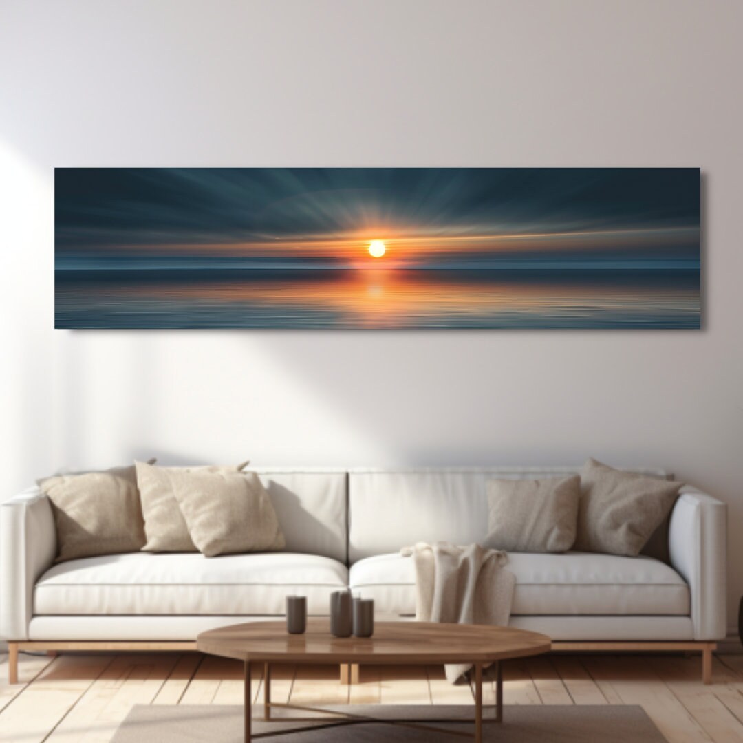 Long Horizontal Wall Art, Narrow Horizontal Wall Art, Long Narrow Wall ...