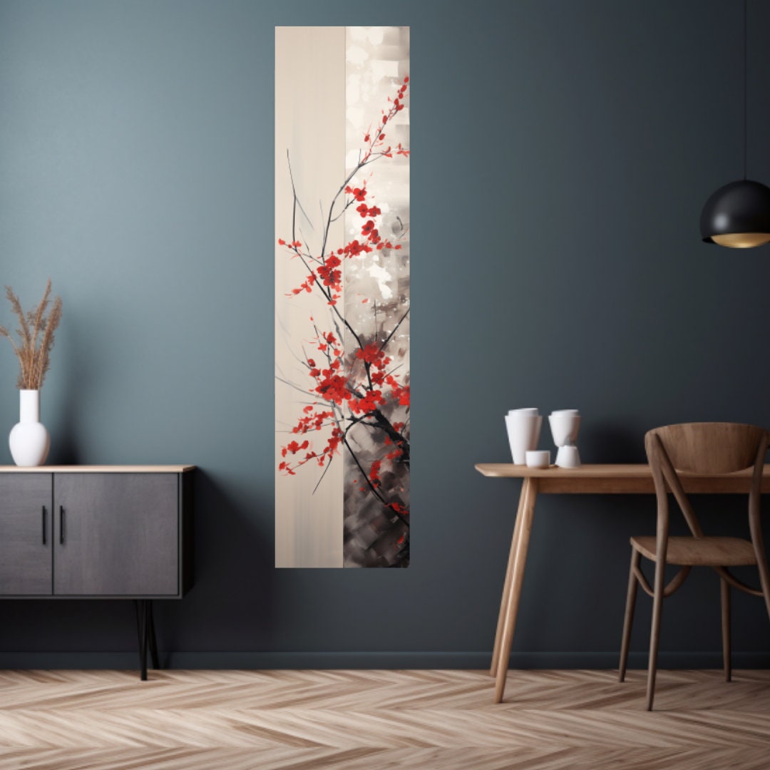Long Narrow Wall Art, Tall and Thin Canvas Wall Art, Modern Wall Art ...
