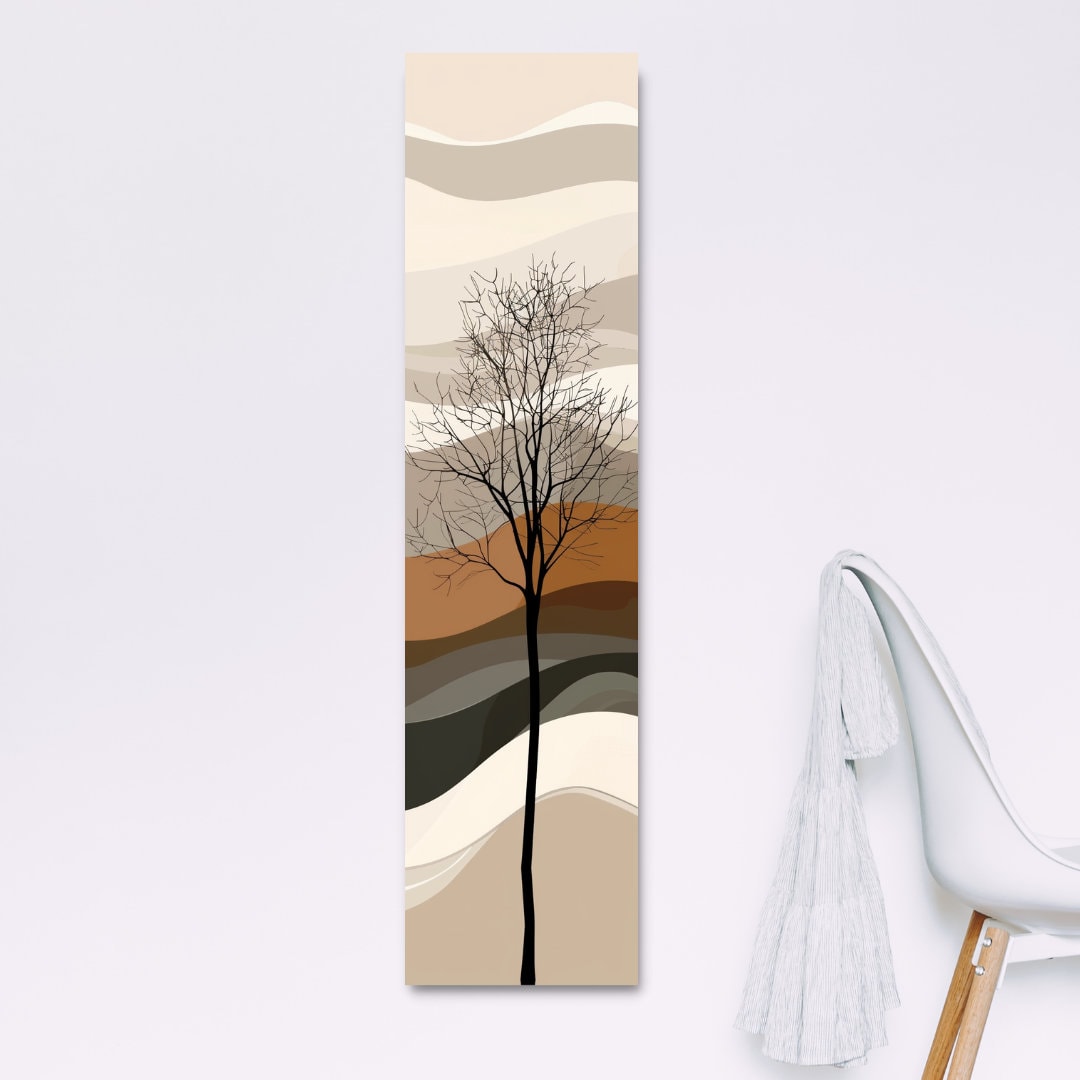 Long Narrow Wall Art, Tall Narrow Wall Art, Vertical Wall Art, Long ...