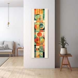 Long Narrow Wall Art, Tall Narrow Wall Art, Vertical Wall Art, Long ...