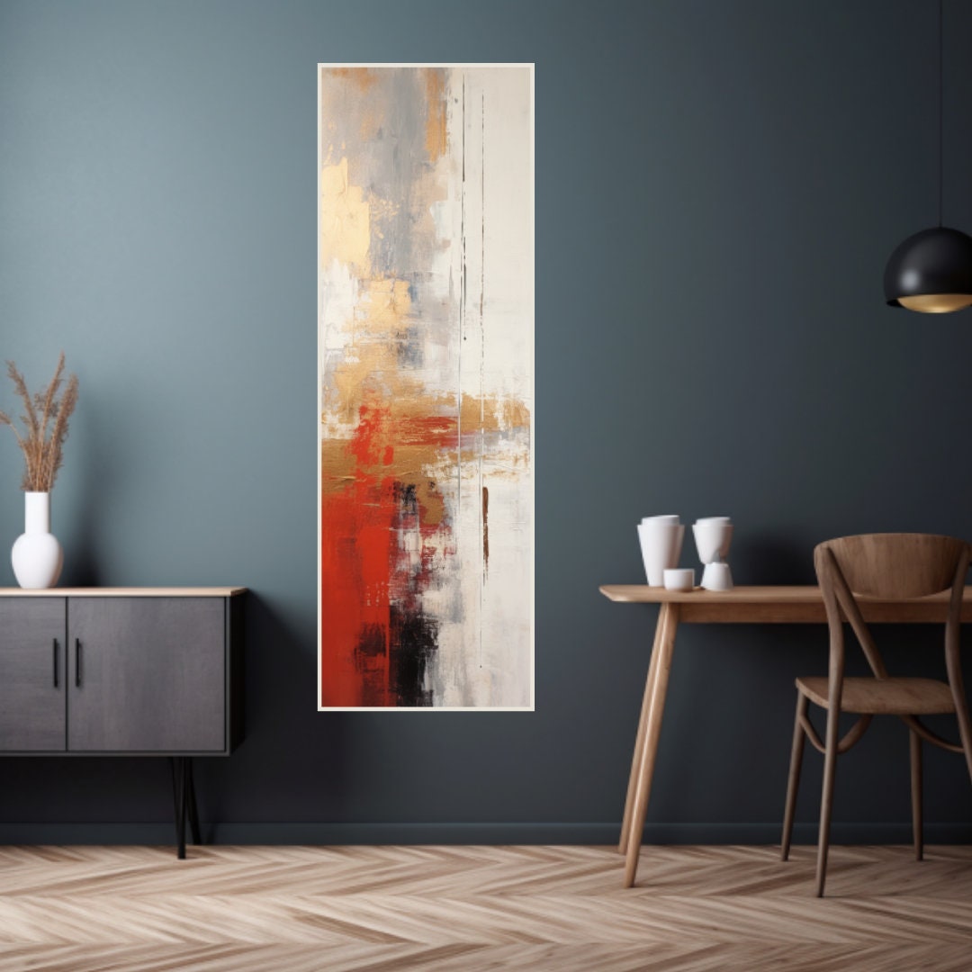 Long Narrow Wall Art Tall and Thin Canvas Wall Art Modern - Etsy Canada