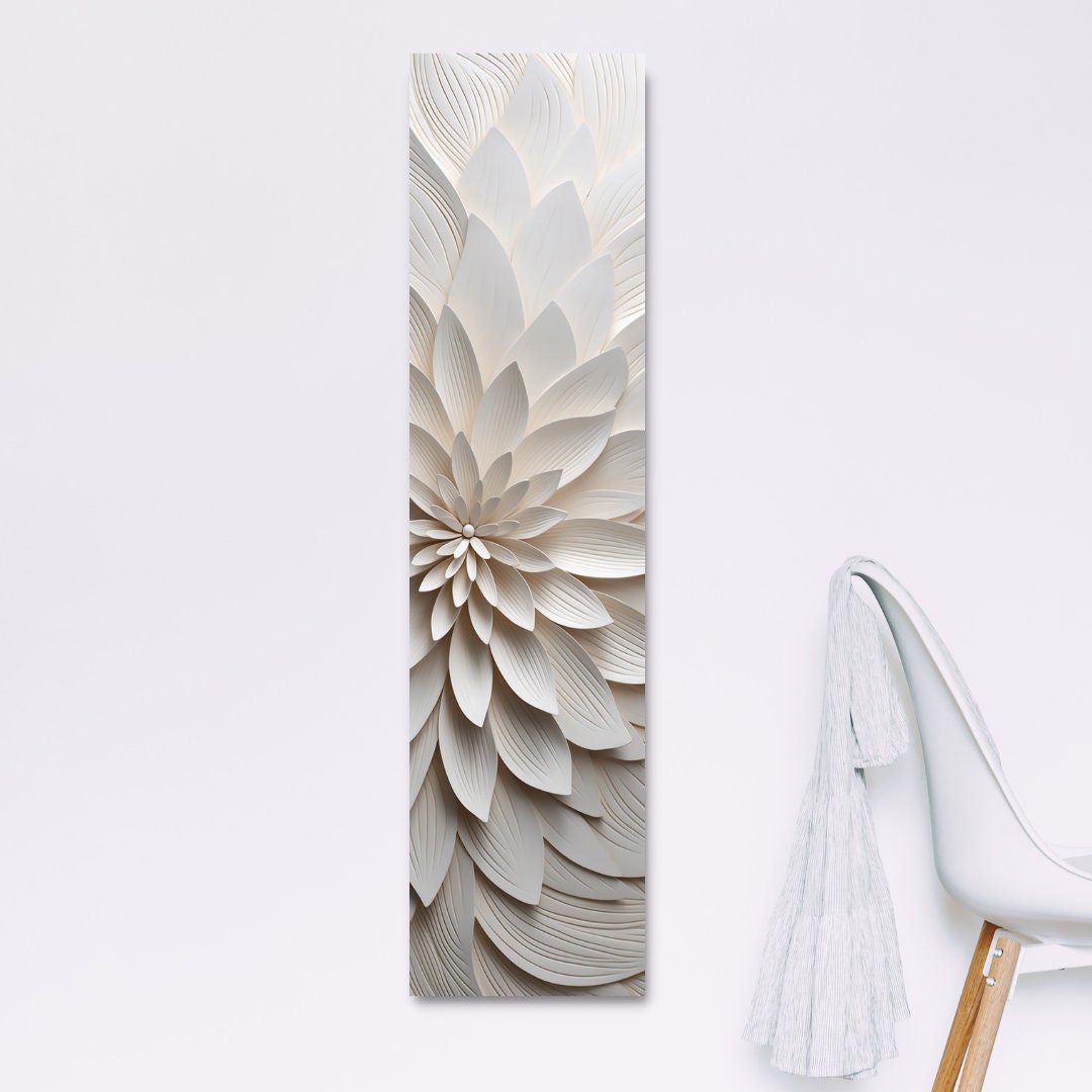 Long Narrow Wall Art, Tall Narrow Wall Art, Vertical Wall Art, Long ...