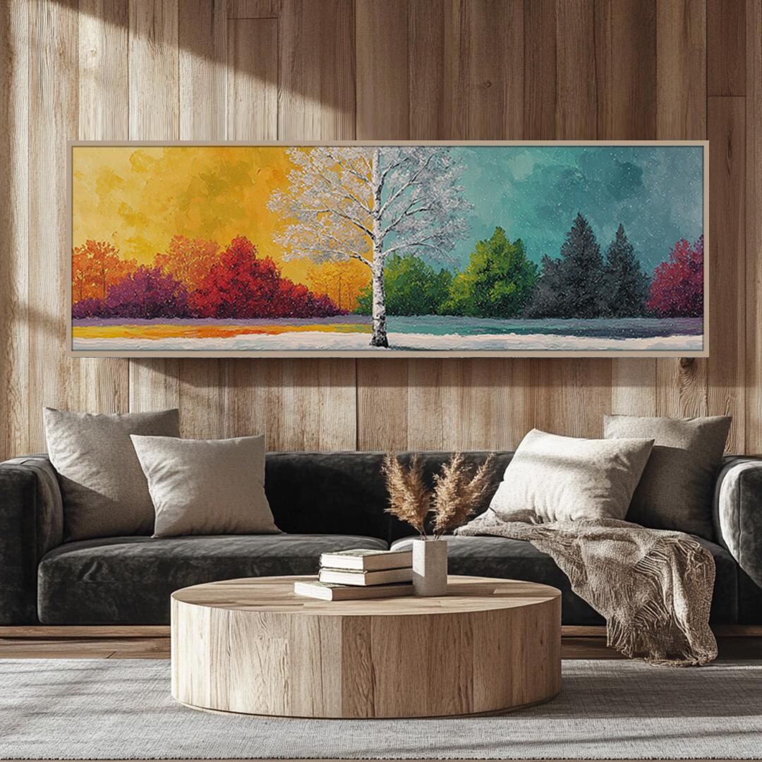 Long Horizontal Wall Art, Narrow Horizontal Wall Art, Long Narrow Wall ...