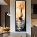 Tall Narrow Modern Abstract Wall Art, Long Vertical Abstract Print for ...