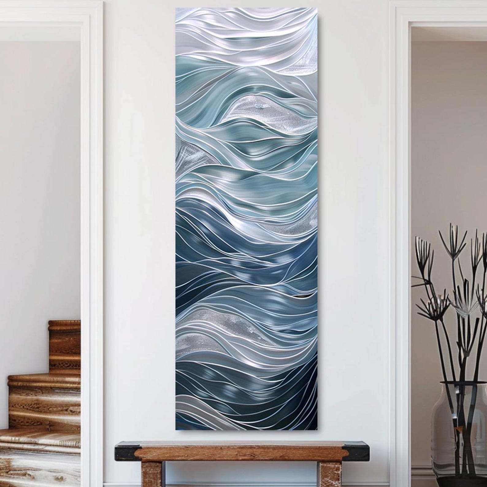 Tall Vertical Wall Art, Modern Narrow Canvas, Long Artwork - Etsy