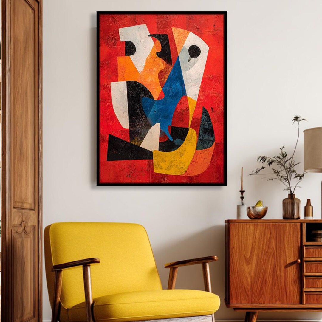 Retro Mid Century Modern Wall Art, Vintage MCM Poster Print, Atomic Age ...