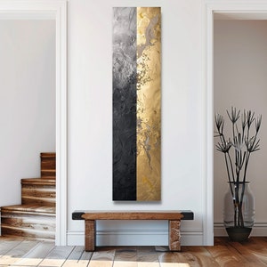 Long Narrow Wall Art, Tall Narrow Wall Art, Vertical Wall Art, Long ...