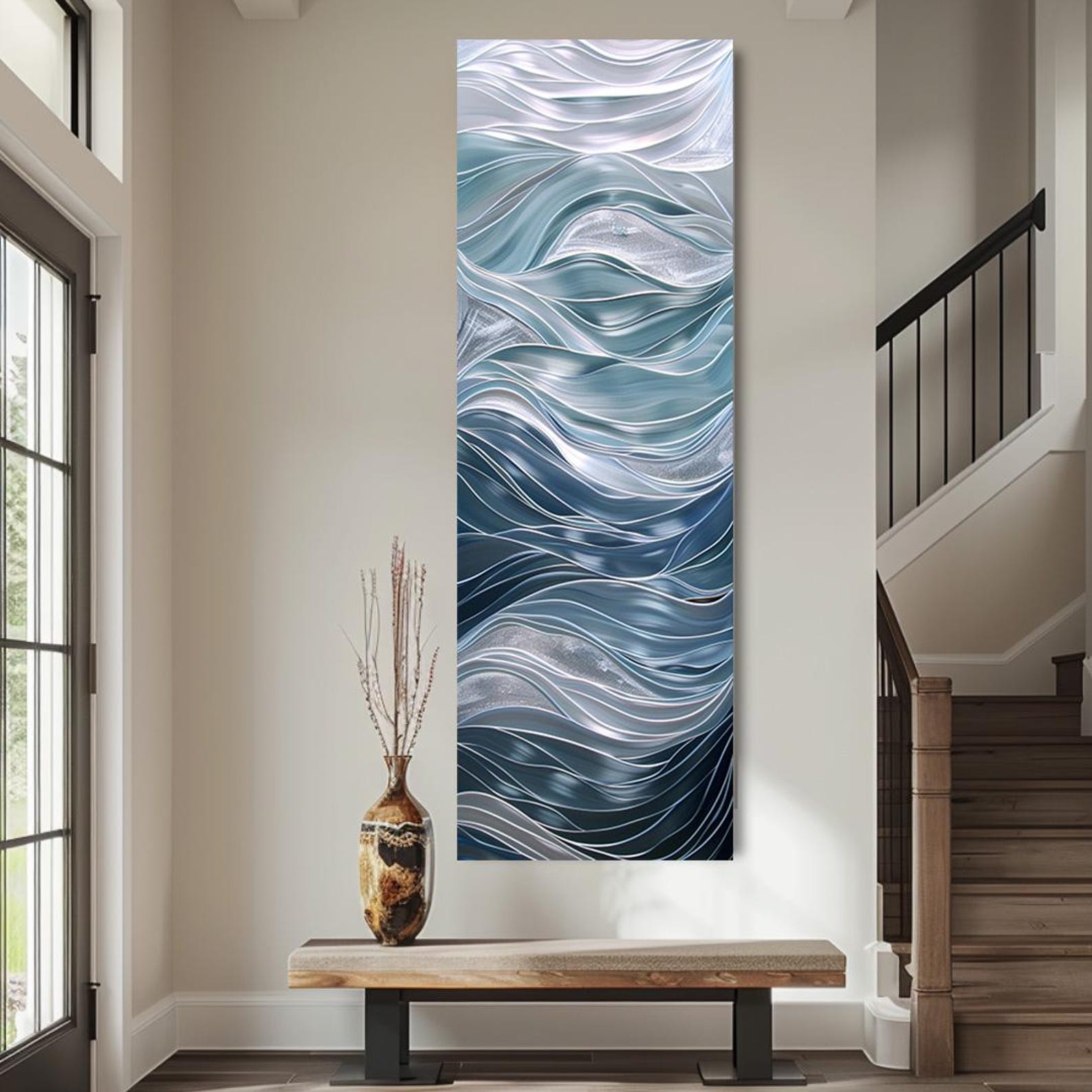 Tall Vertical Wall Art, Modern Narrow Canvas, Long Artwork - Etsy