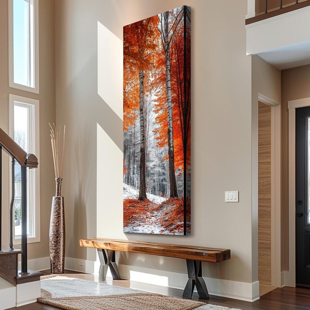 Long Narrow Wall Art, Tall and Thin Canvas Wall Art, Modern Wall Art ...