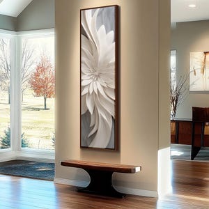 Long Narrow Wall Art, Tall Narrow Wall Art, Vertical Wall Art, Long ...