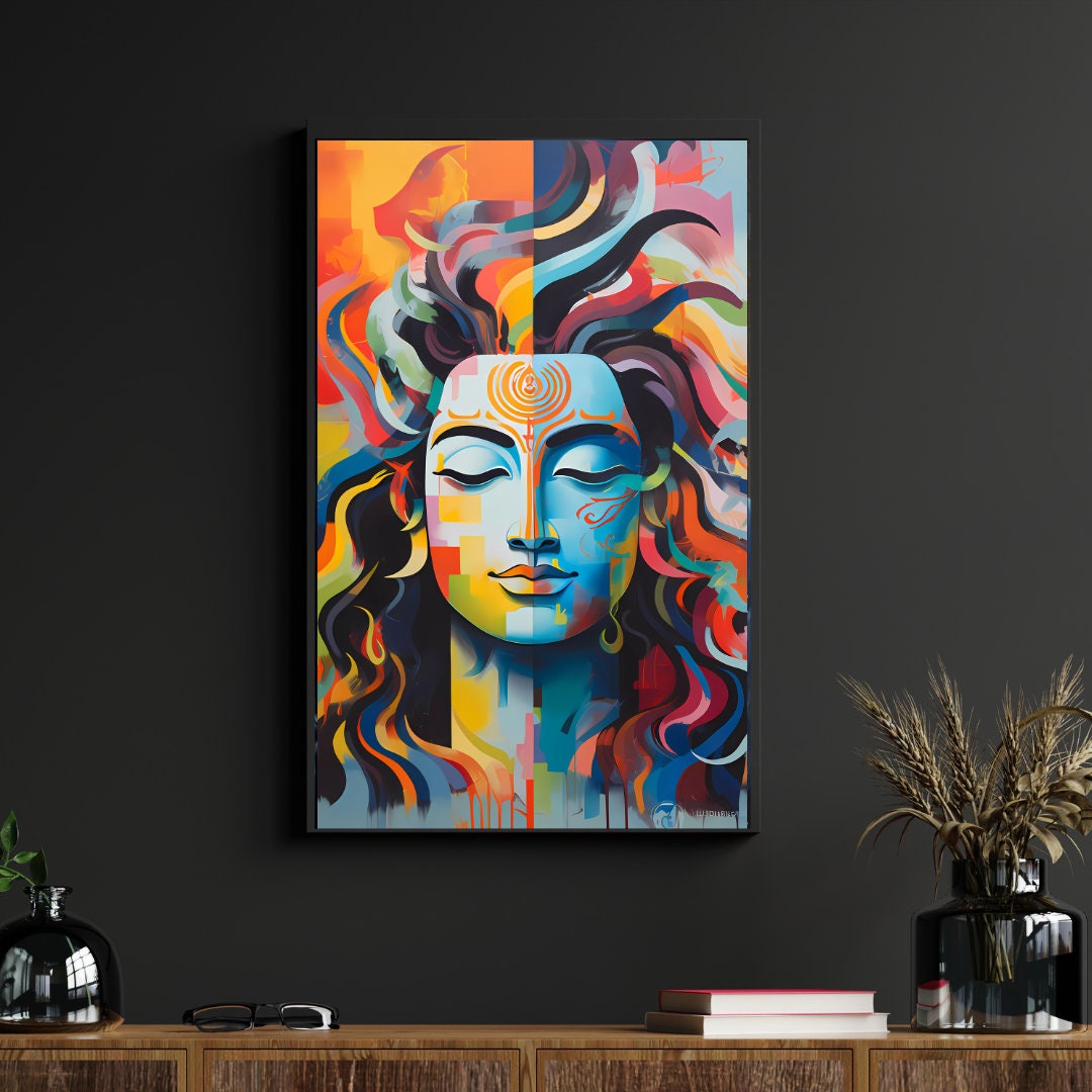 Lord Shiva Wall Art Hindu God Lord Shiva Print Shiva Shiva - Etsy