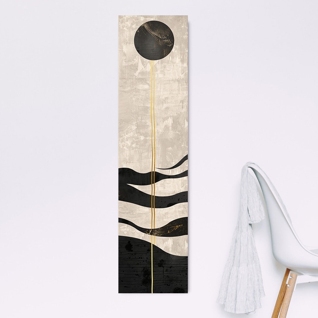 Long Narrow Wall Art, Tall Narrow Wall Art, Vertical Wall Art, Long ...