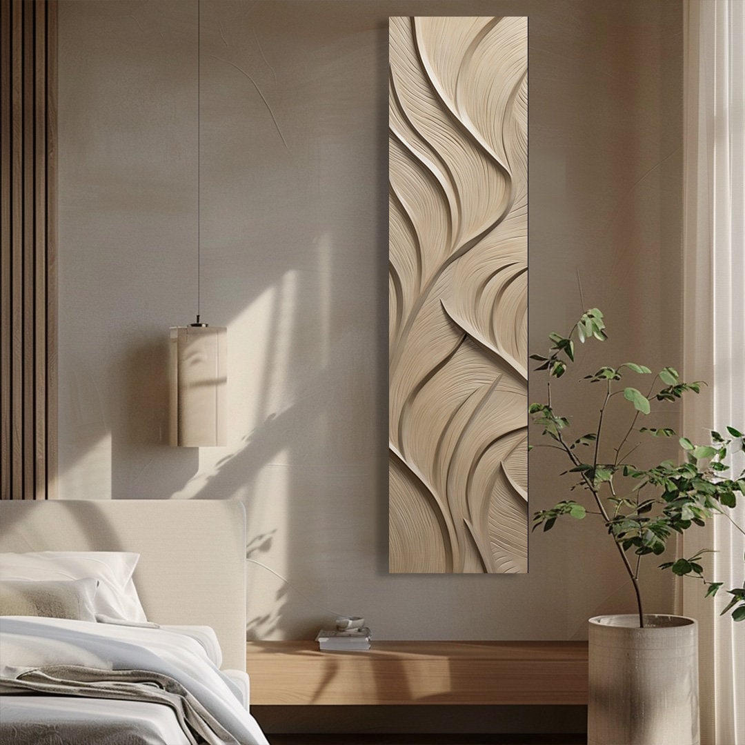 Long Narrow Wall Art, Tall Narrow Wall Art, Vertical Wall Art, Long ...