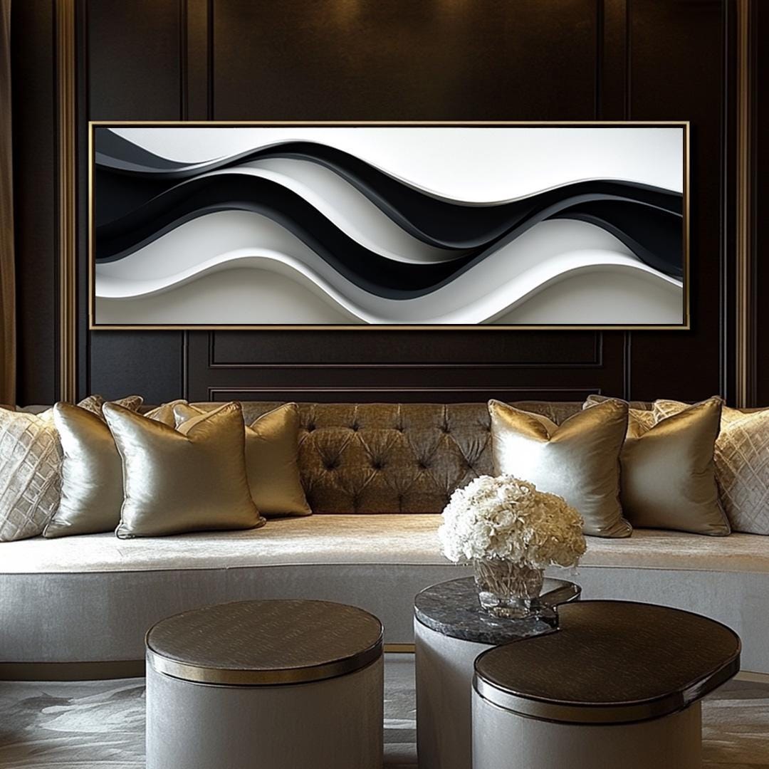 Long Horizontal Wall Art, Narrow Horizontal Wall Art, Long Narrow Wall ...