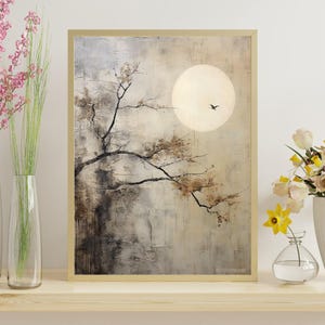 Japandi Wall Art , Japandi Canvas Art, Japandi Neutral Scandinavian ...