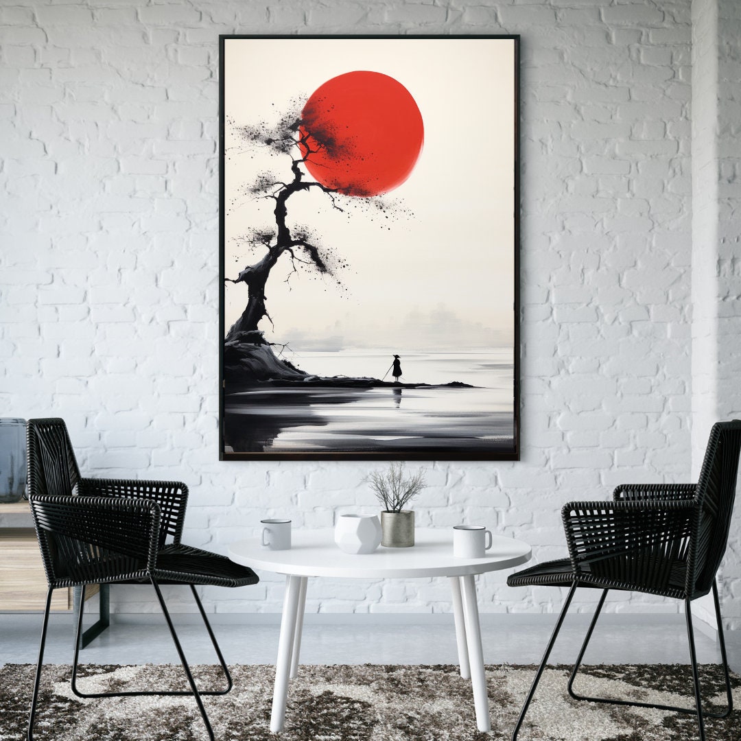 Japandi Wall Art , Japandi Canvas Art, Japandi Painting, Japanese Wall ...