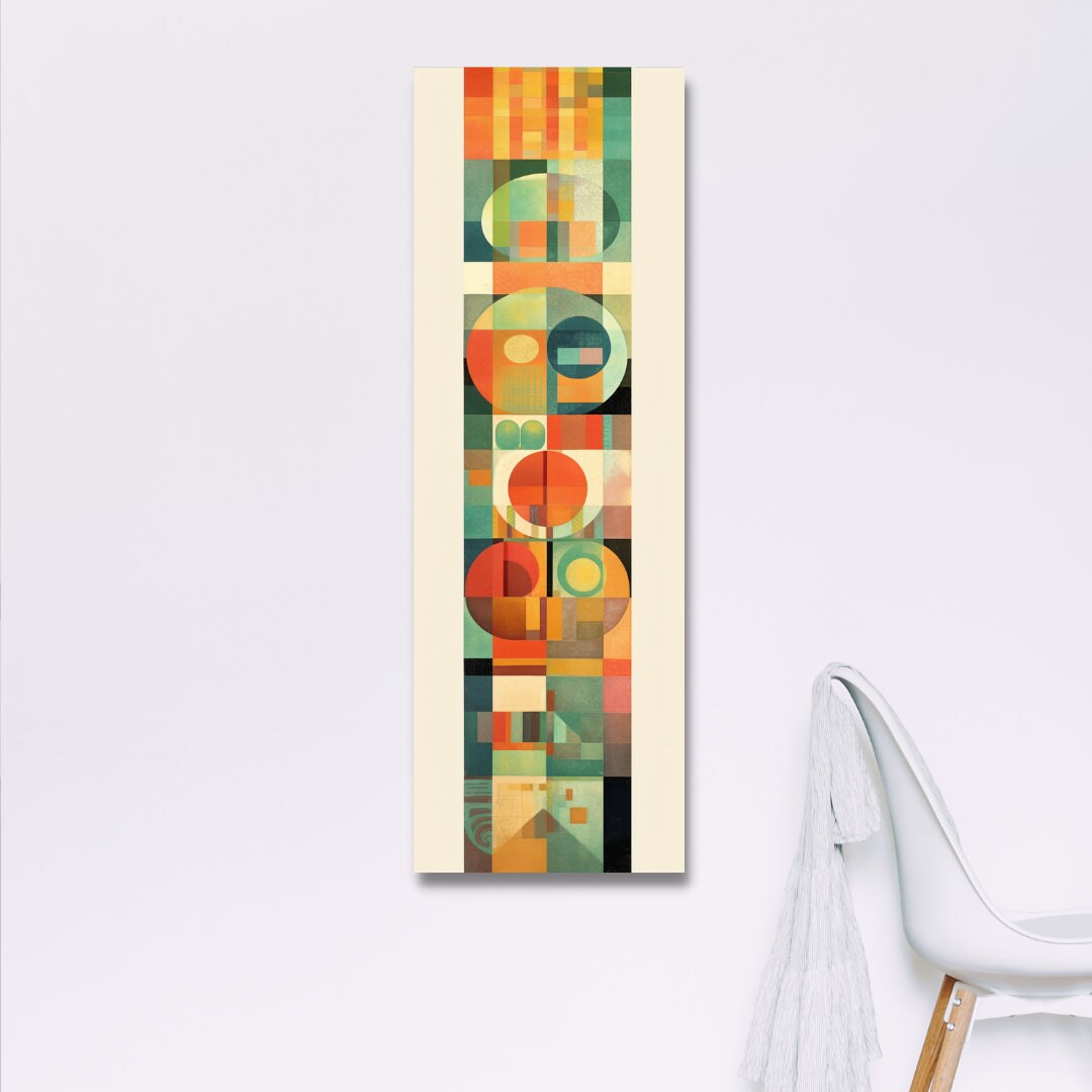 Long Narrow Wall Art, Tall Narrow Wall Art, Vertical Wall Art, Long ...