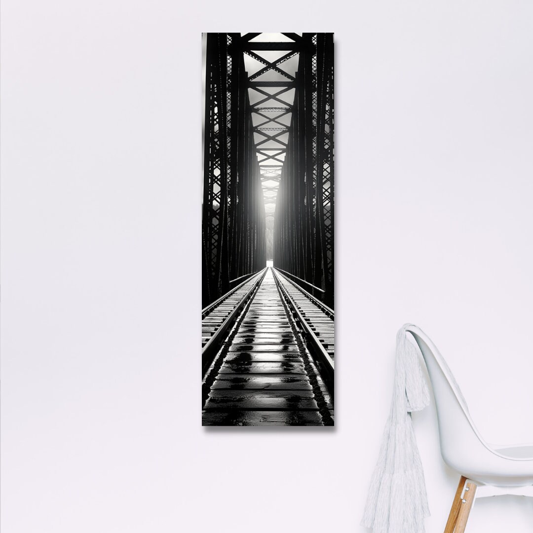 Long Narrow Wall Art, Tall Narrow Wall Art, Vertical Wall Art, Long ...