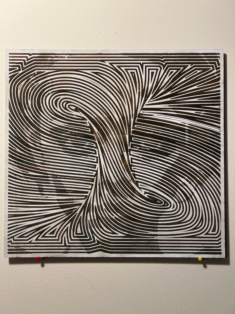 This Illusionary Art Combine Two Images Into One. - Etsy